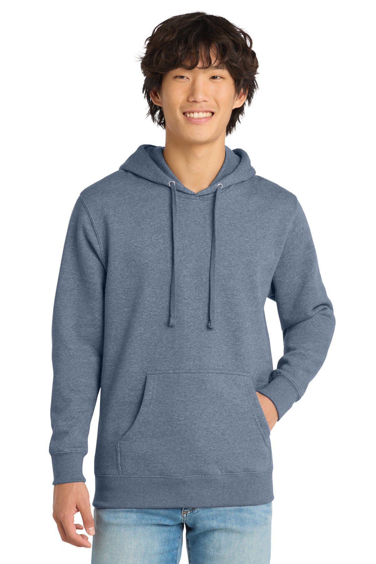 District® V.I.T.™Fleece Hoodie DT6100 (Flint Blue Heather) – MODA GOODS